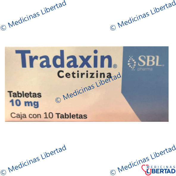 TRADAXIN 10MG (CETIRIZINA) CAJA C/10 | Medicinas Libertad