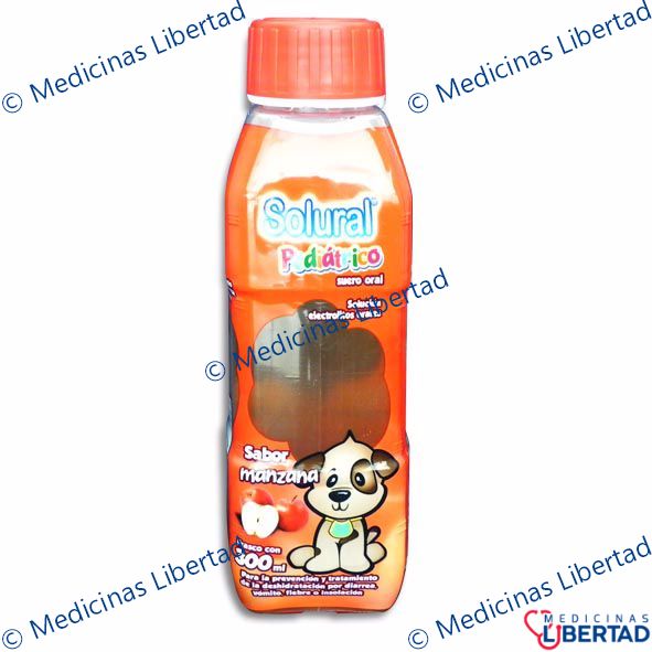 SOLURAL PEDIATRICO MANZANA - Solucion - 300 ml | Medicinas Libertad