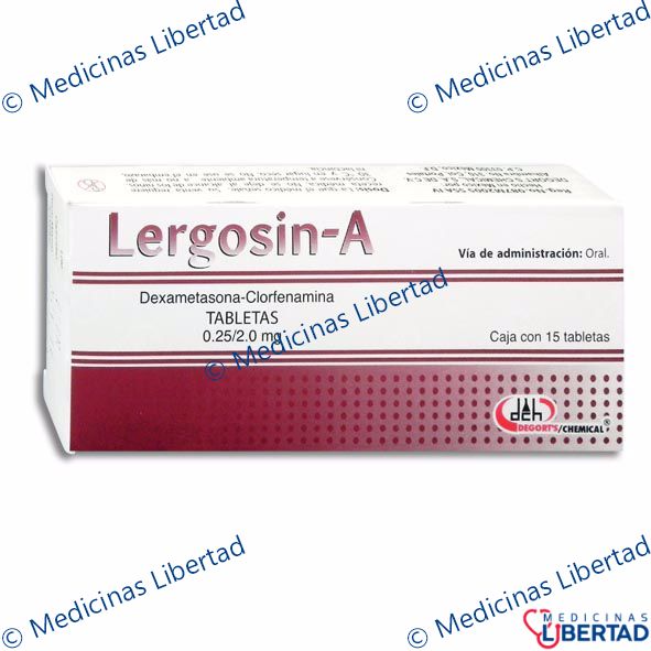 LERGOSIN-A Tabletas - c/15 | Medicinas Libertad