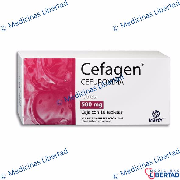 CEFAGEN 500mg Tabletas c/10 | Medicinas Libertad