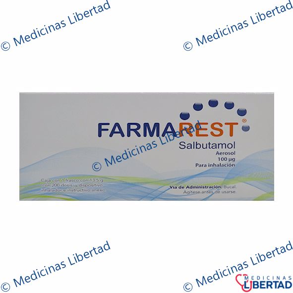 FARMAREST (SALBUTAMOL ) 200 DOSIS 1PZ | Medicinas Libertad