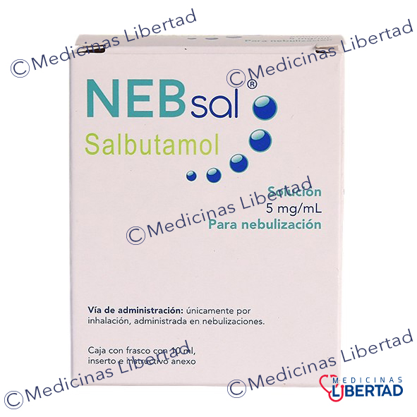 NEBSAL (SALBUTAMOL) 5 MG/ML P/NEBULIZAR | Medicinas Libertad