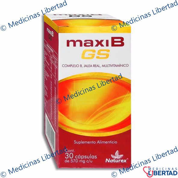 MAXI B GS Tabletas c/30 | Medicinas Libertad