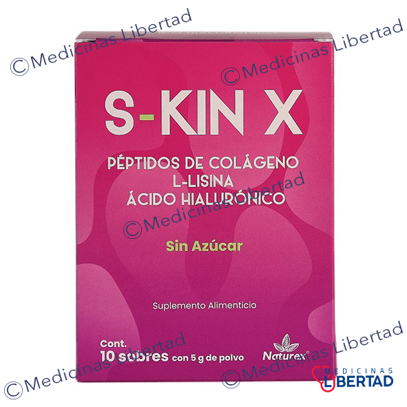 S-KIN X PEPTIDOS C/10 SOBRES NATUREX | Medicinas Libertad