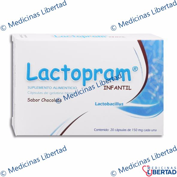 LACTOPRAM INFANTIL Capsulas c/20 | Medicinas Libertad